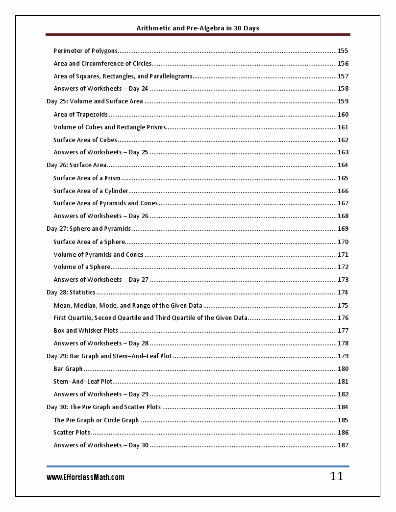 Arithmetic and Pre-Algebra in 30 Days: The Ultimate Crash Course to ...