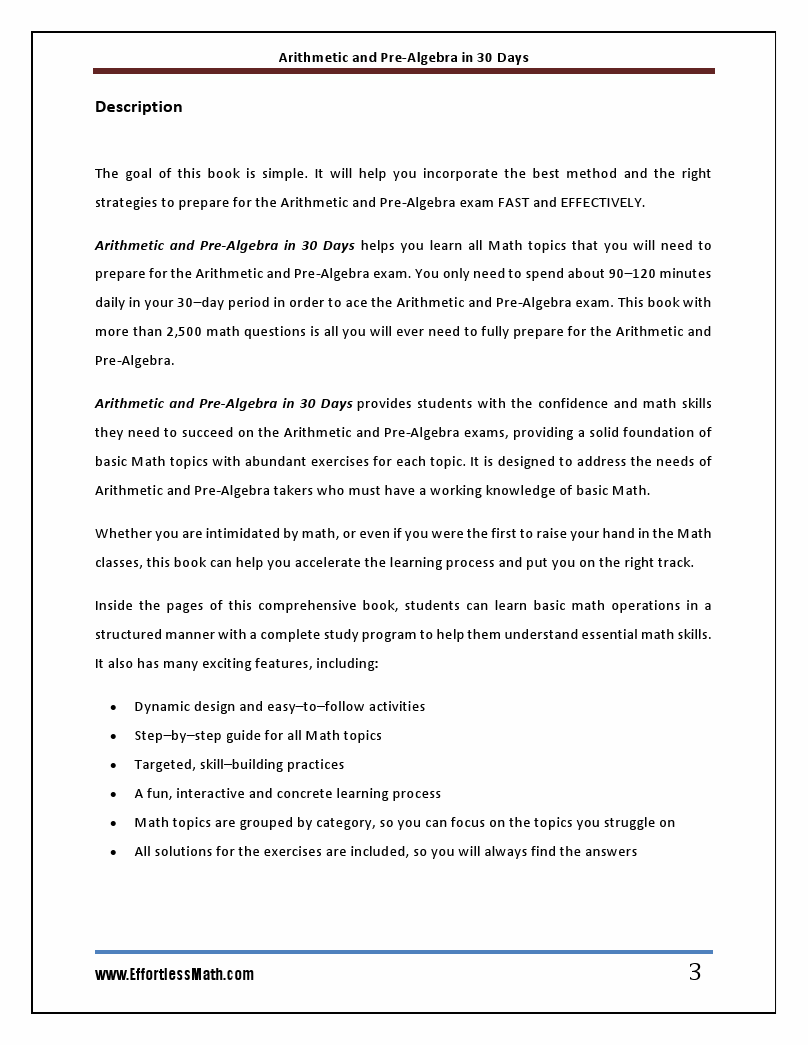 Arithmetic and Pre-Algebra in 30 Days: The Ultimate Crash Course to ...