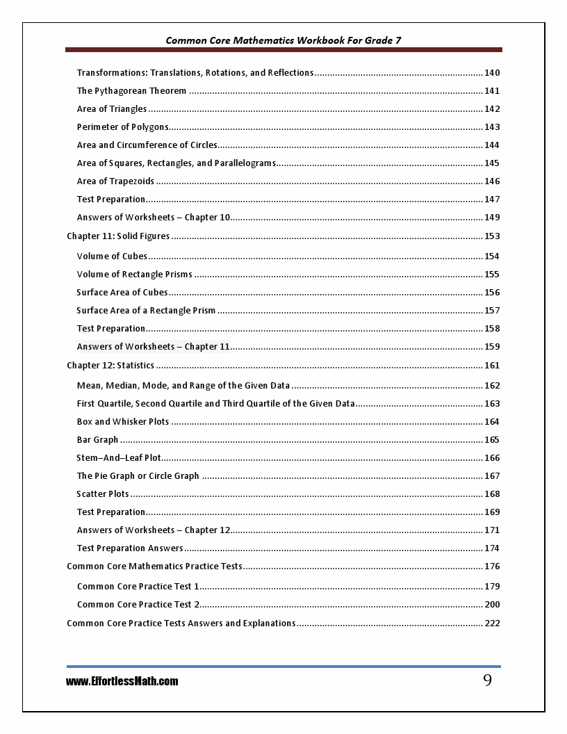 Common Core Mathematics Workbook For Grade 7: Step-By-Step Guide to ...