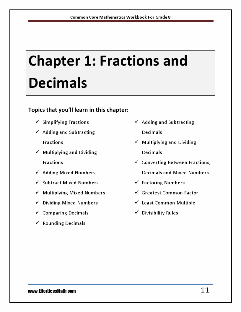 Common Core Mathematics Workbook For Grade 8: Step-By-Step Guide to ...