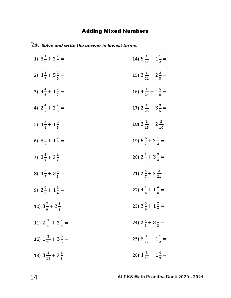 Comprehensive ALEKS Math Practice Book 2020 – 2021: Complete Coverage ...