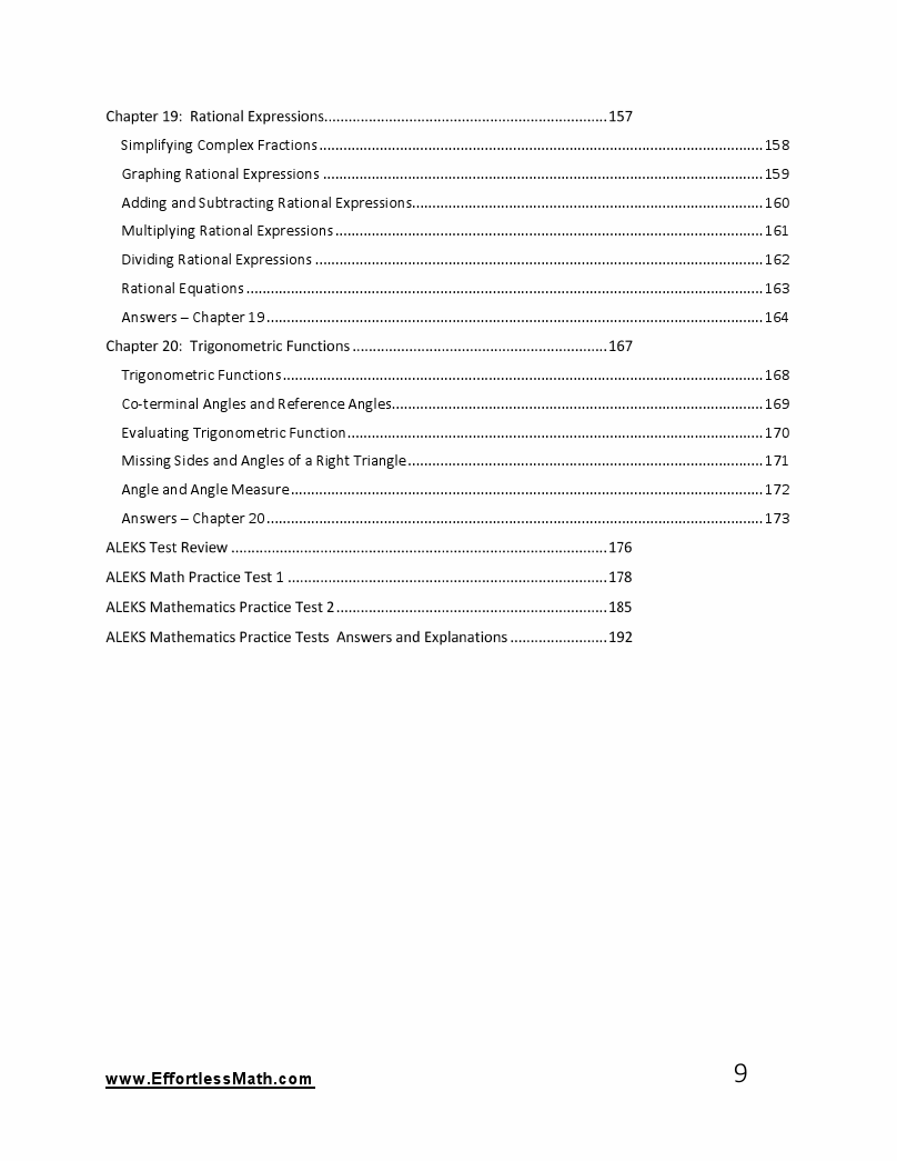 Comprehensive ALEKS Math Practice Book 2020 – 2021: Complete Coverage ...