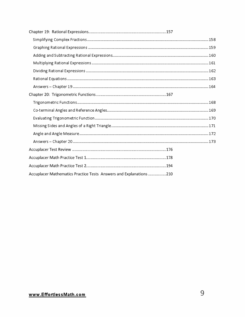Comprehensive Accuplacer Math Practice Book 2020 – 2021: Complete ...