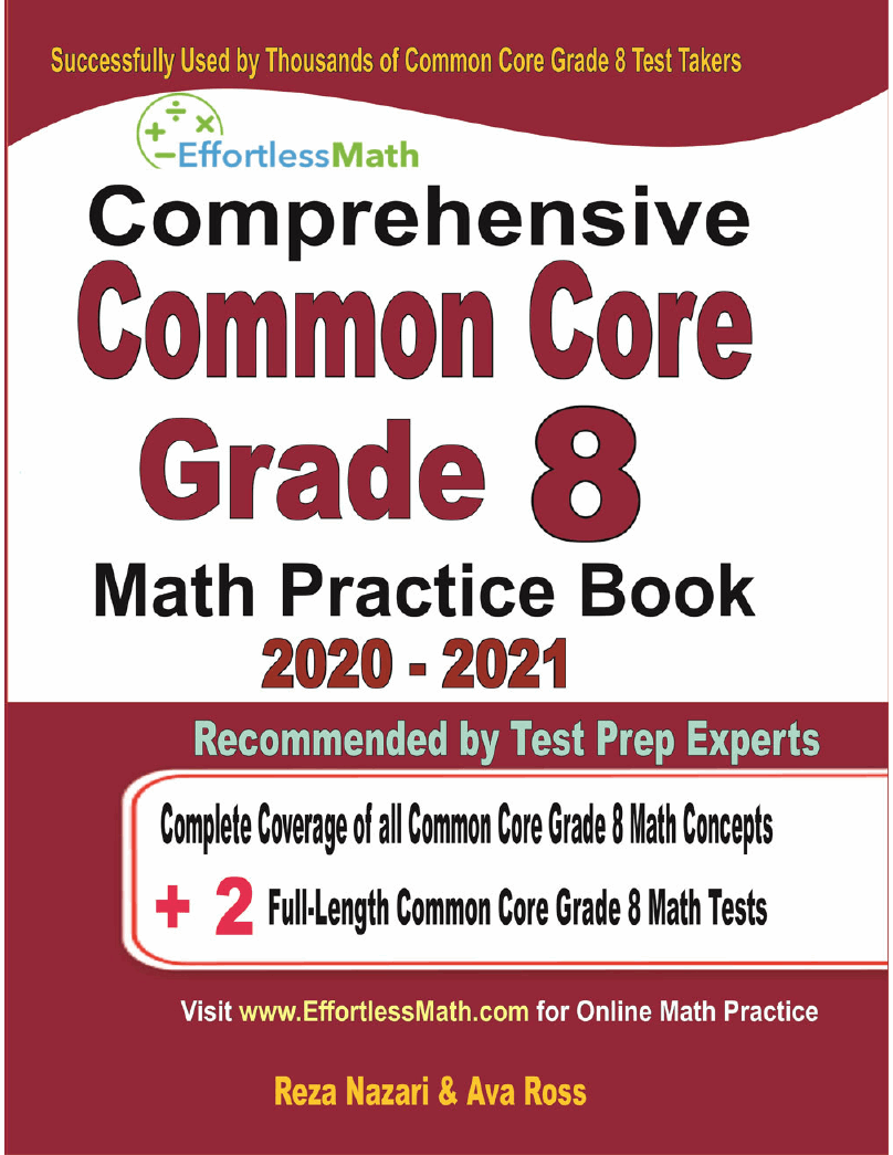 Comprehensive Common Core Grade 8 Math Practice Book 2020 – 2021 ...