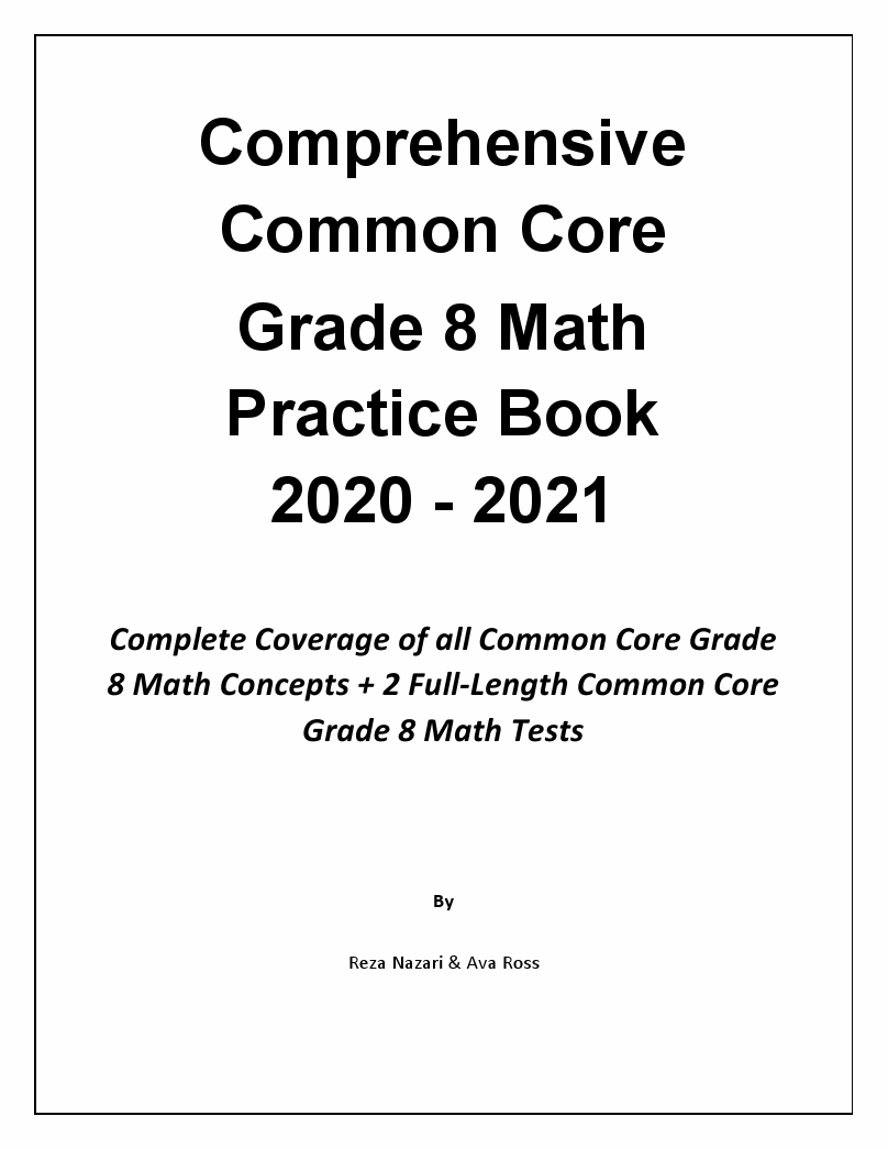 Comprehensive Common Core Grade 8 Math Practice Book 2020 – 2021 ...