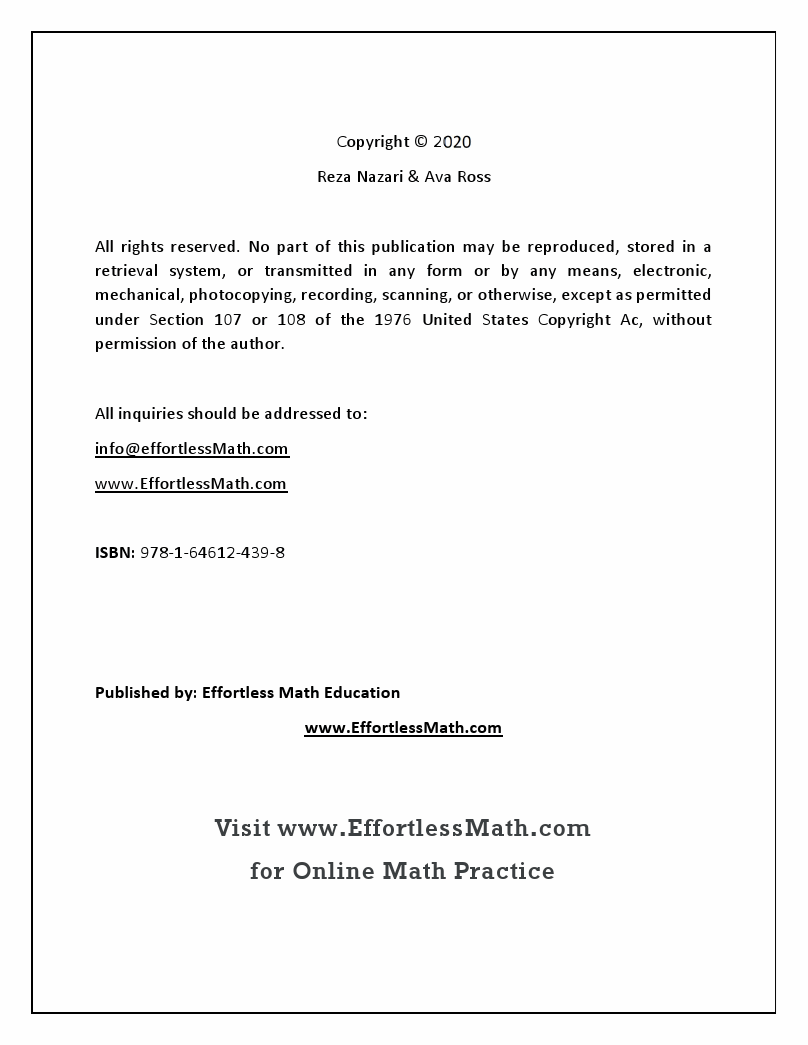 Comprehensive FSA Grade 8 Math Practice Book 2020 – 2021: Complete ...