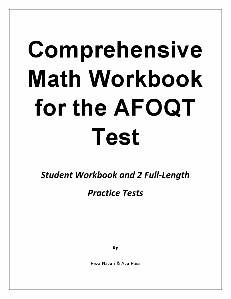Comprehensive Math Workbook for the AFOQT Test: Student Workbook and 2 ...