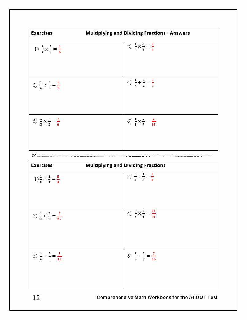Comprehensive Math Workbook for the AFOQT Test: Student Workbook and 2 ...