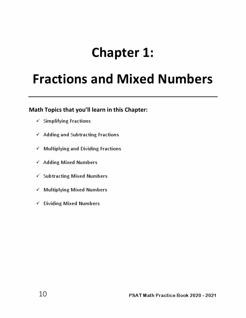 Comprehensive PAST Math Practice Book 2020 – 2021: Complete Coverage of ...