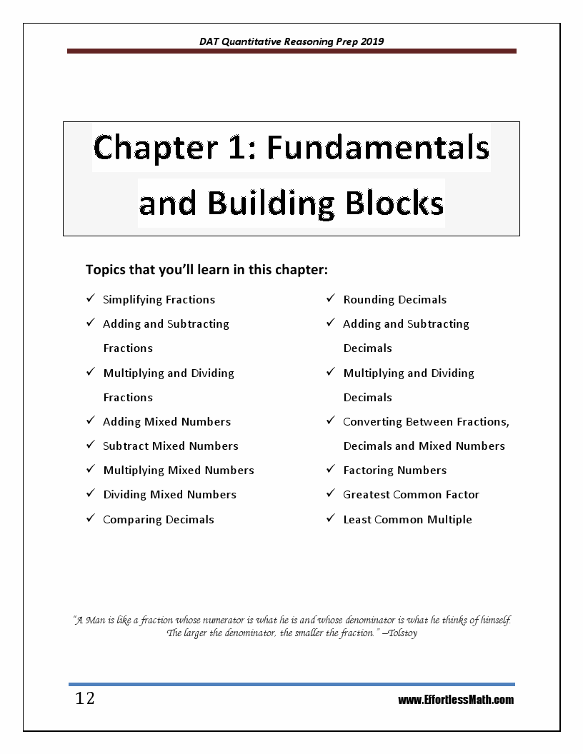 DAT Quantitative Reasoning Prep 2019: A Comprehensive Review and ...