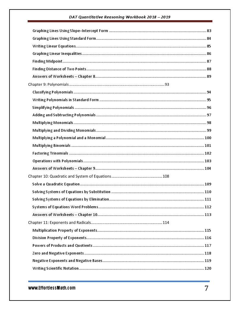 DAT Quantitative Reasoning Workbook 2018 – 2019: A Comprehensive Review ...