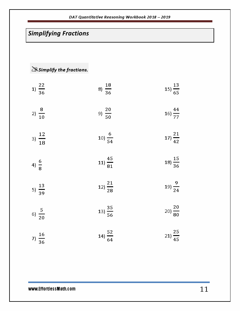 DAT Quantitative Reasoning Workbook 2018 – 2019: The Most Comprehensive ...