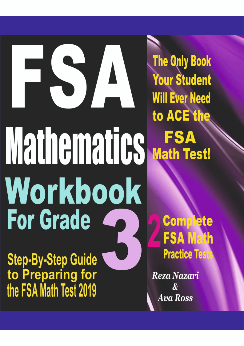 FSA Mathematics Workbook For Grade 3: Step-By-Step Guide to Preparing ...