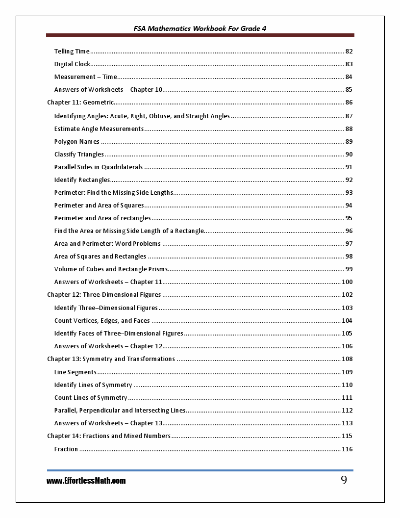FSA Mathematics Workbook For Grade 4: Step-By-Step Guide to Preparing ...