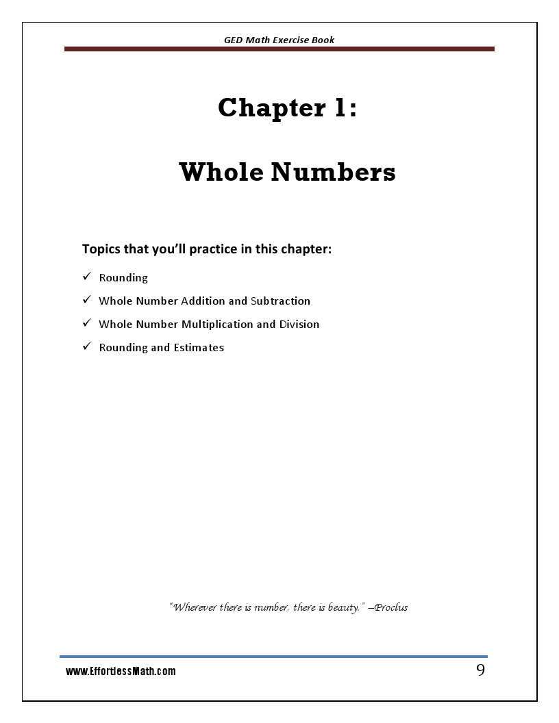 GED Math Exercise Book: Student Workbook and Two Realistic GED Math ...