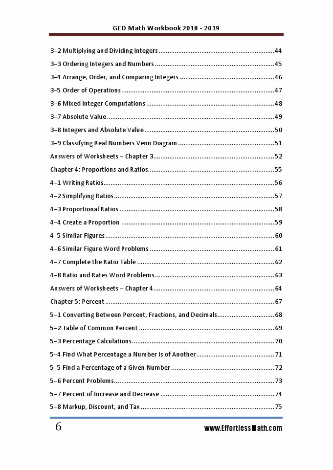 GED Math Workbook 2018 – 2019: The Most Comprehensive Review for the ...