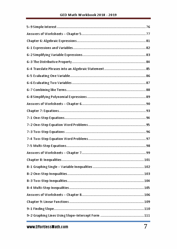GED Math Workbook 2018 – 2019: The Most Comprehensive Review for the ...