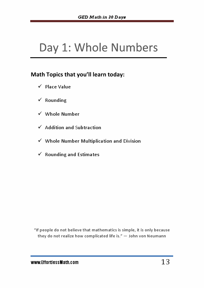 GED Math in 30 Days: The Ultimate Crash Course to Preparing for the GED ...
