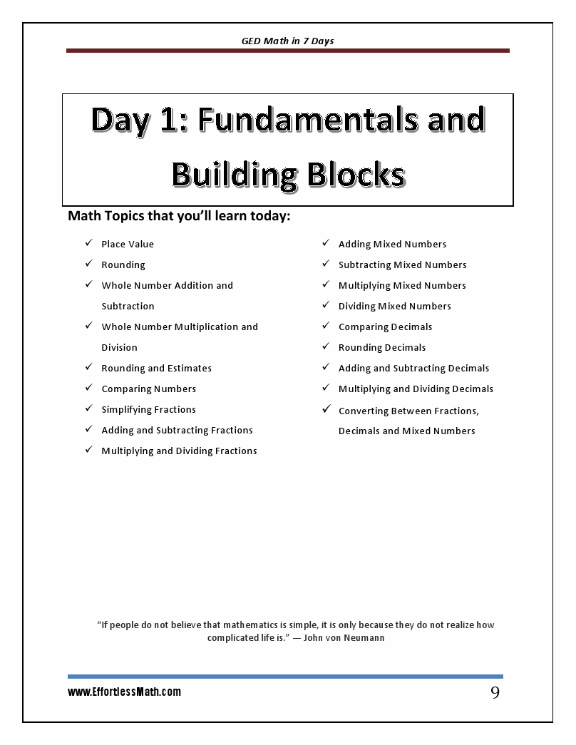 GED Math in 7 Days: Step-By-Step Guide to Preparing for the GED Math ... GED Math in 7 Days: Step-By-Step Guide to Preparing for the GED Math ...