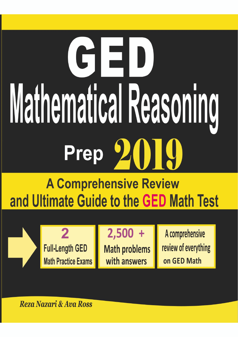 GED Mathematical Reasoning Prep 2019: A Comprehensive Review and ...