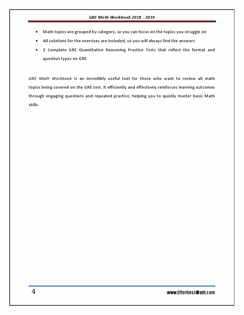 GRE Math Workbook 2018 – 2019: The Most Comprehensive Review for the ...