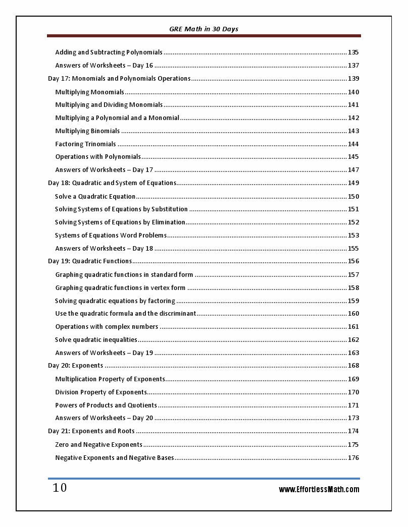 GRE Math in 30 Days: The Ultimate Crash Course to Preparing for the GRE ...