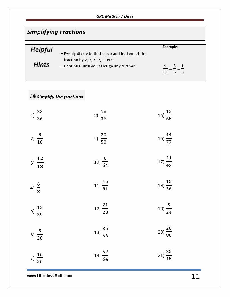 GRE Math in 7 Days: Step-By-Step Guide to Preparing for the GRE Math ...