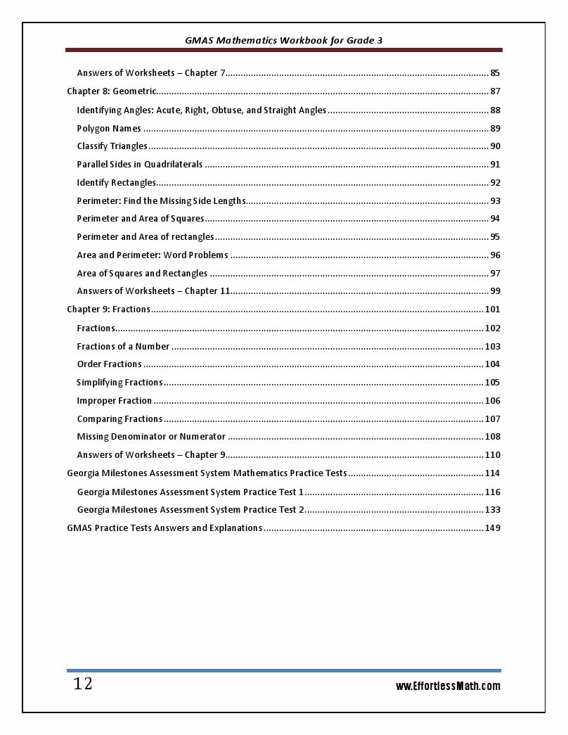 Georgia Milestones Mathematics Workbook For Grade 3: Step-By-Step Guide ...