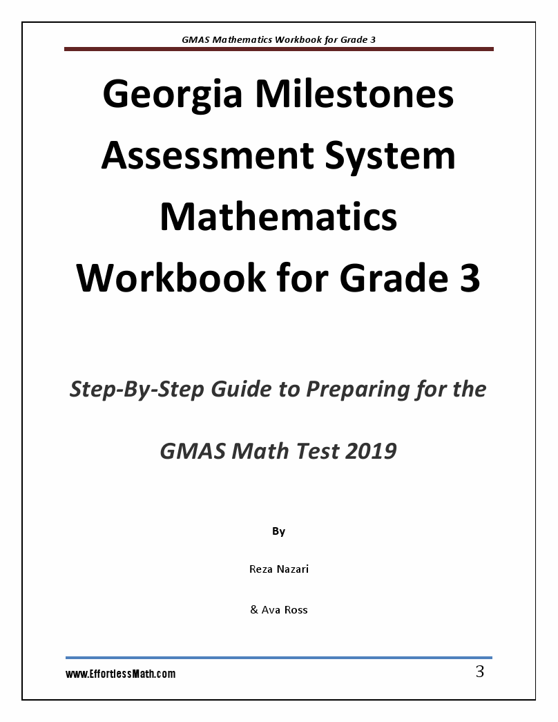 Georgia Milestones Mathematics Workbook For Grade 3: Step-By-Step Guide ...