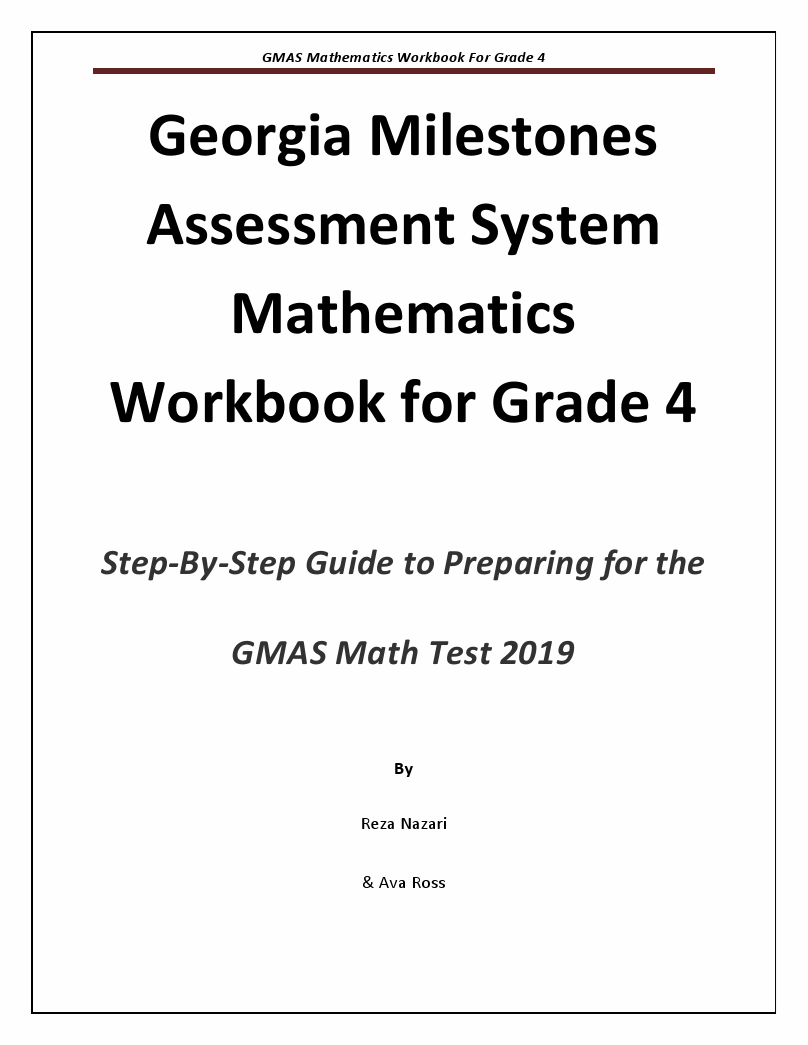 Georgia Milestones Mathematics Workbook For Grade 4: Step-By-Step Guide ...