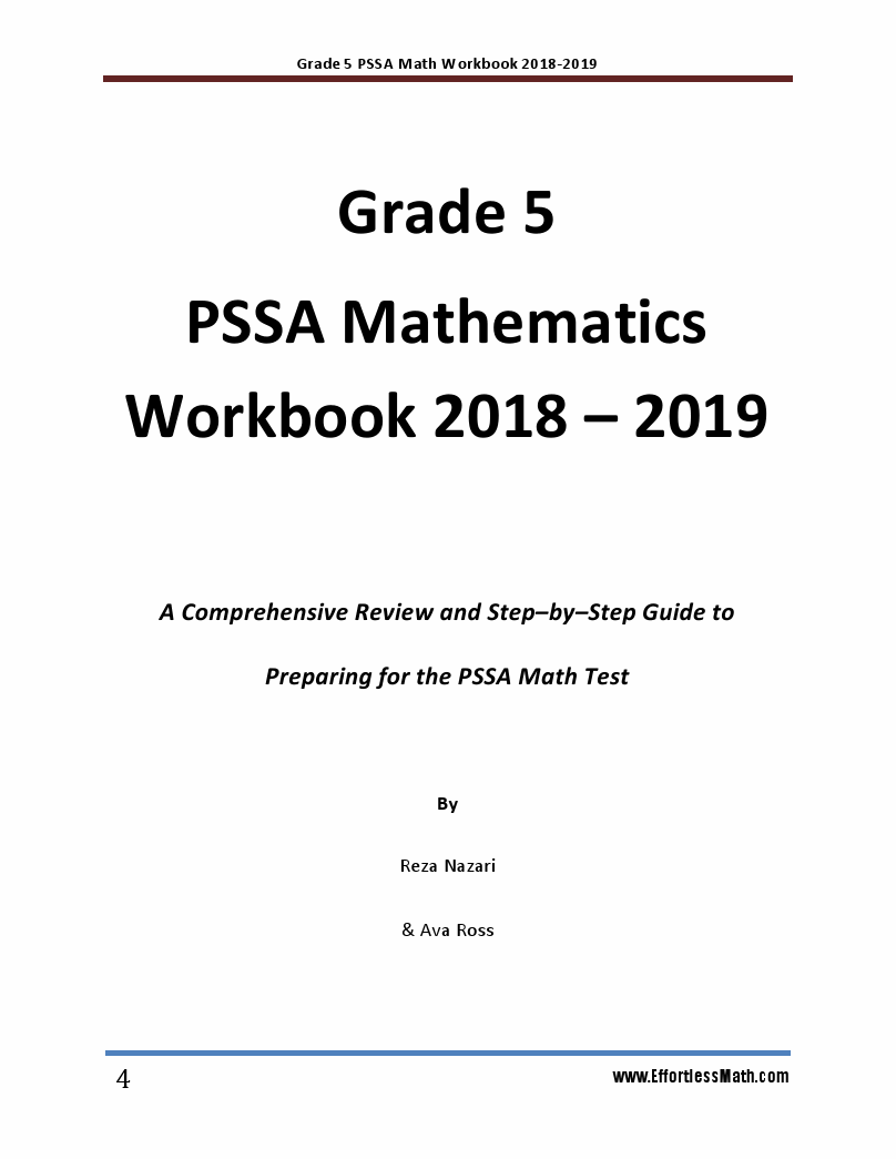 Grade 5 PSSA Mathematics Workbook 2018 – 2019: A Comprehensive Review ...