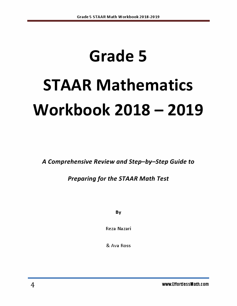 Grade 5 STAAR Mathematics Workbook 2018 – 2019: A Comprehensive Review ...