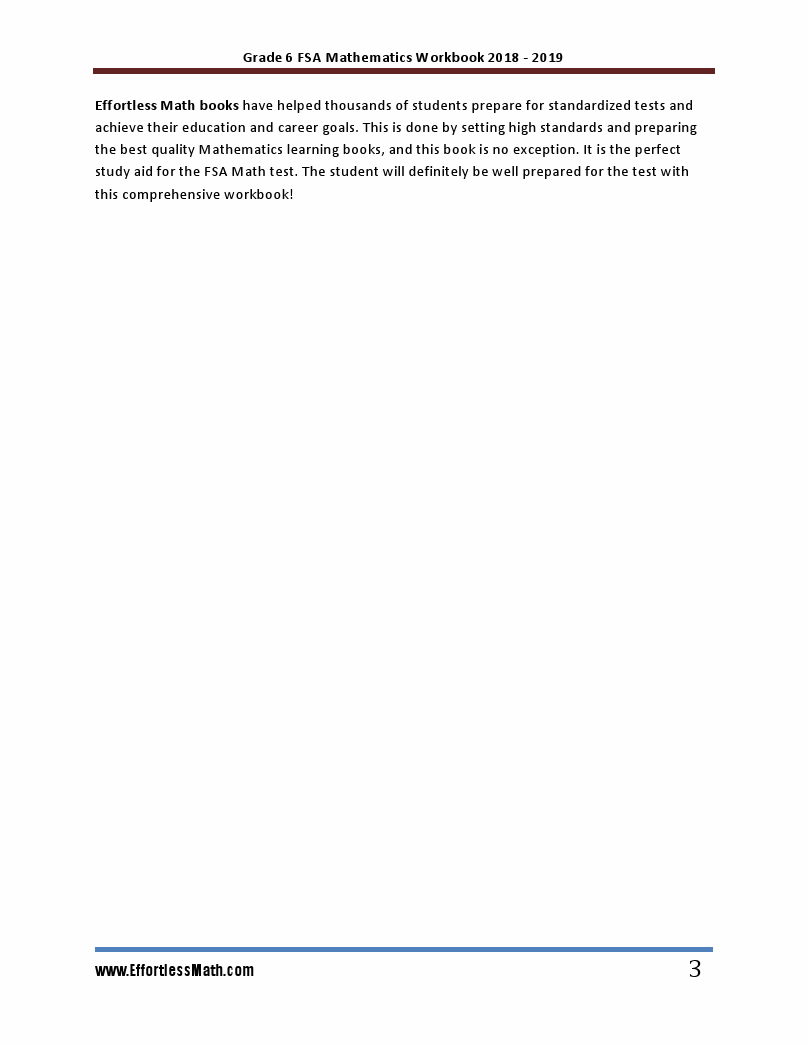 Grade 6 FSA Mathematics Workbook 2018 – 2019: A Comprehensive Review ...