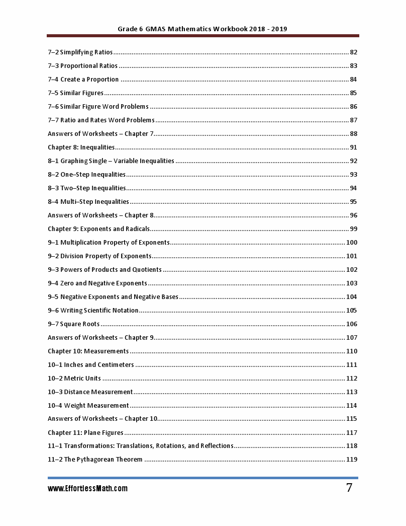 Grade 6 Georgia Milestones Mathematics Workbook 2018-2019: A ...