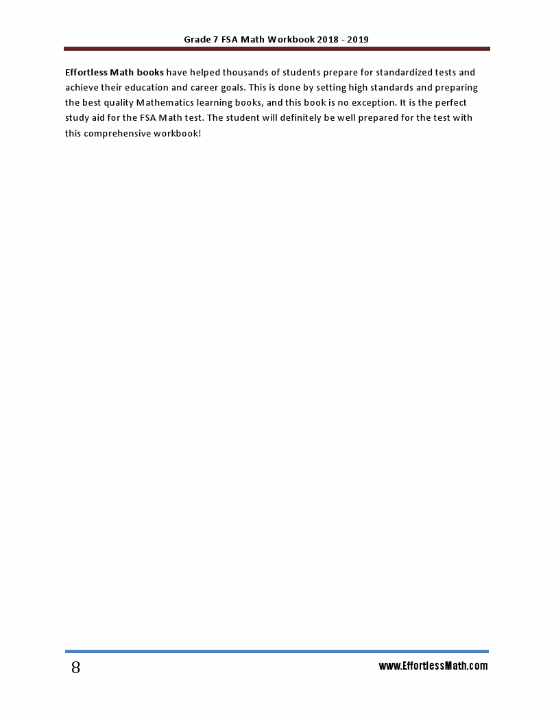 Grade 7 FSA Mathematics Workbook 2018 – 2019: A Comprehensive Review ...