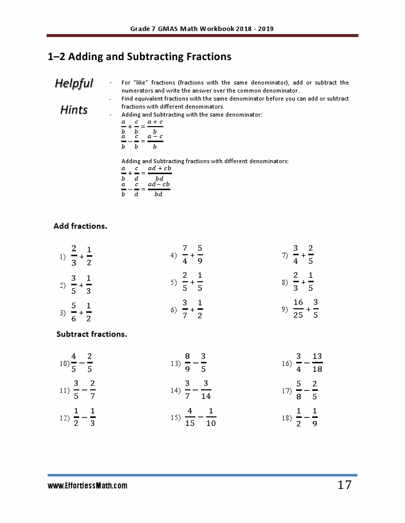 Grade 7 Georgia Milestones Mathematics Workbook 2018-2019: A ...