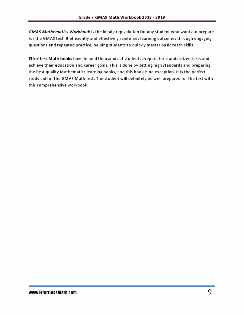 Grade 7 Georgia Milestones Mathematics Workbook 2018-2019: A ...