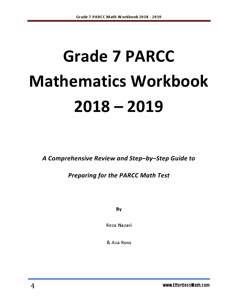 Grade 7 PARCC Mathematics Workbook 2018 – 2019: A Comprehensive Review ...