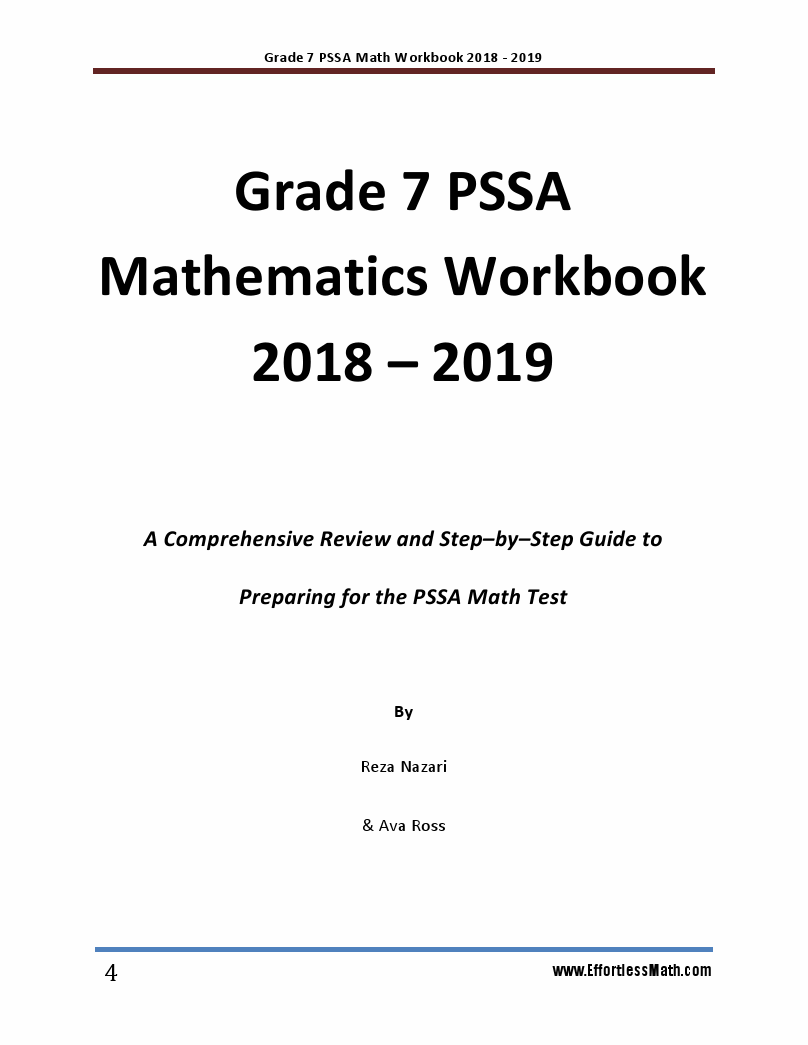Grade 7 PSSA Mathematics Workbook 2018 – 2019: A Comprehensive Review ...
