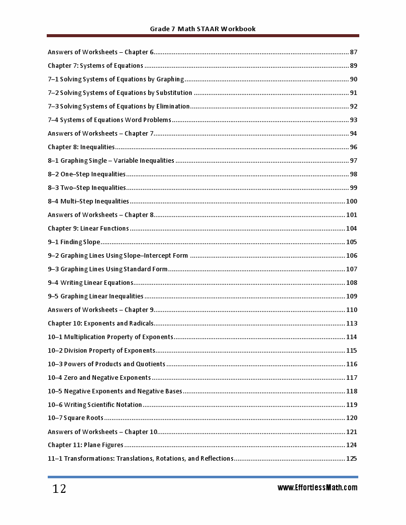 Grade 7 STAAR Mathematics Workbook 2018 – 2019: A Comprehensive Review ...