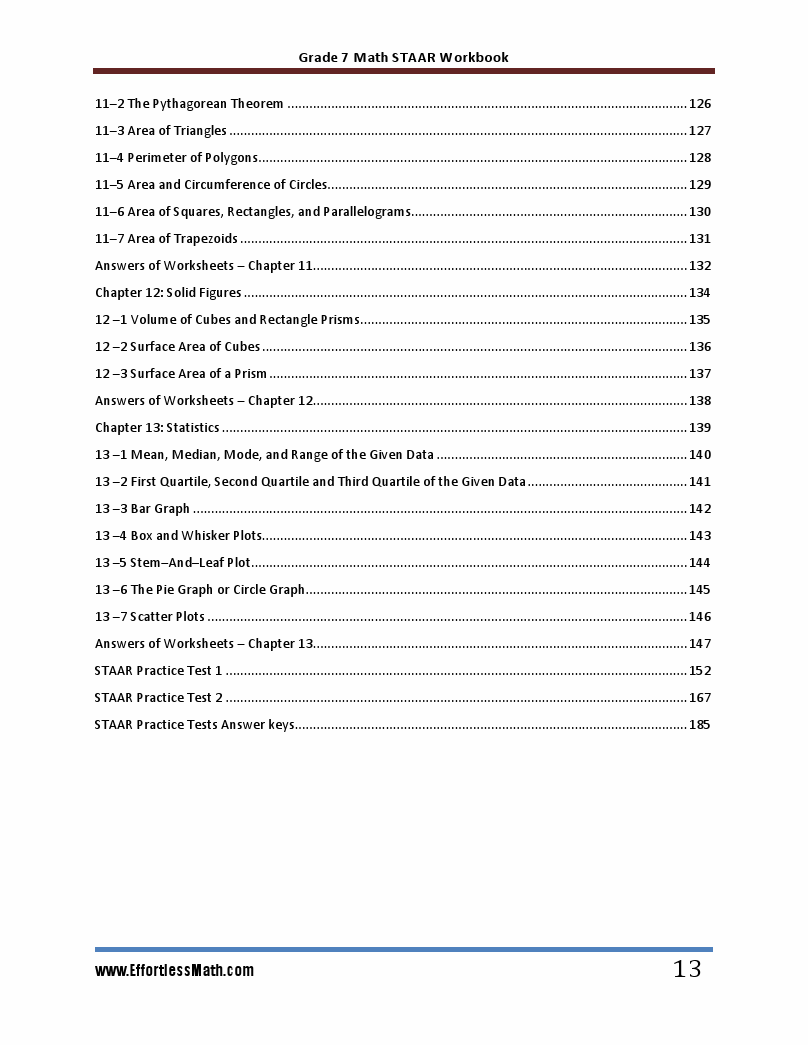 Grade 7 STAAR Mathematics Workbook 2018 – 2019: A Comprehensive Review ...
