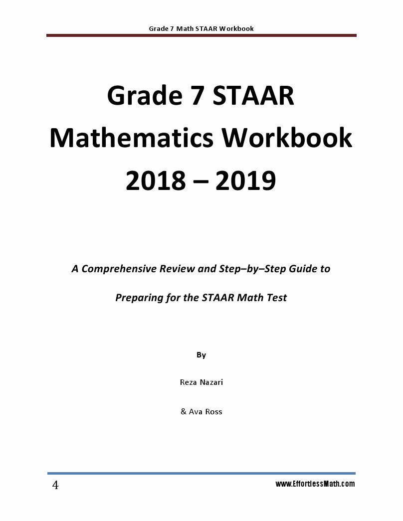Grade 7 STAAR Math Workbook - : A | Effortless Math
