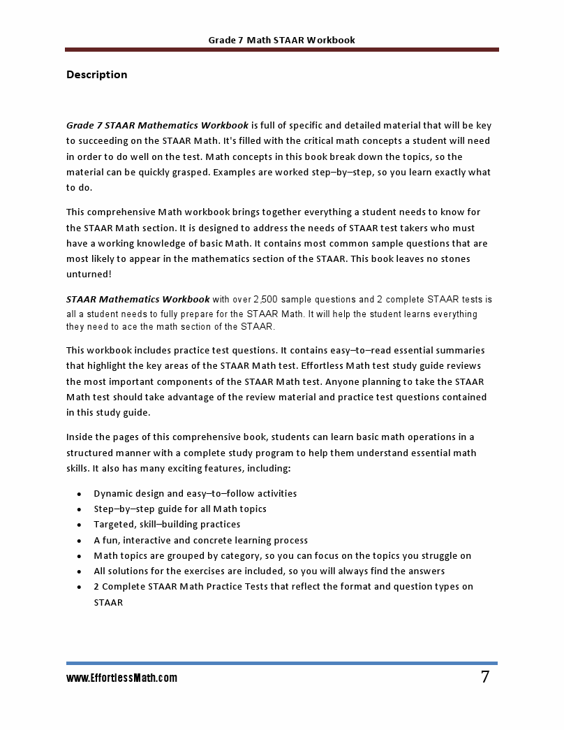Grade 7 STAAR Mathematics Workbook 2018 – 2019: A Comprehensive Review ...