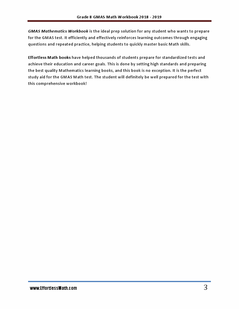 Grade 8 Georgia Milestones Mathematics Workbook 2018-2019: A ...