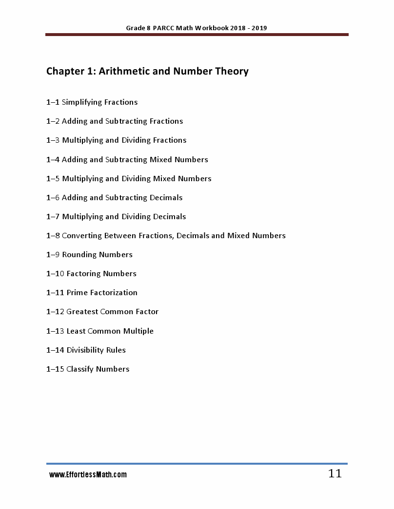 Grade 8 PARCC Mathematics Workbook 2018 – 2019: A Comprehensive Review ...