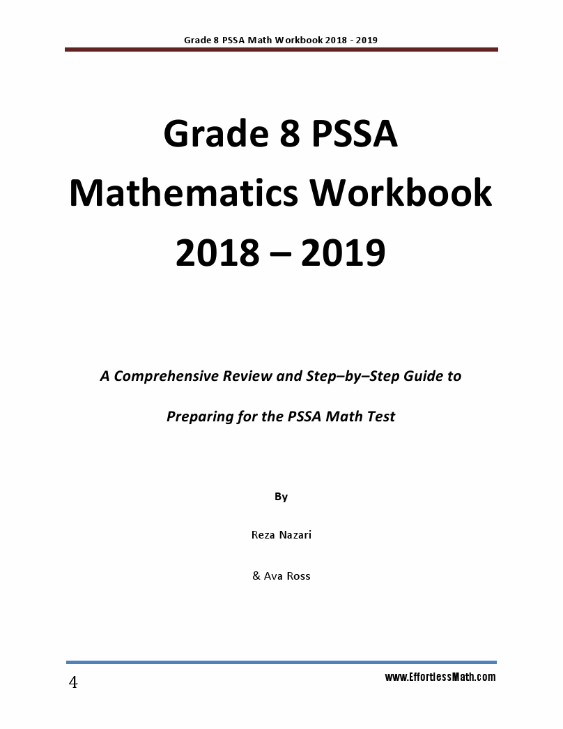 Grade 8 PSSA Mathematics Workbook 2018 – 2019: A Comprehensive Review ...