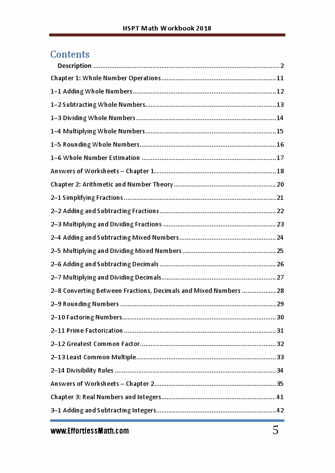 HSPT Math Workbook 2018: The Most Comprehensive Review for the Math ...