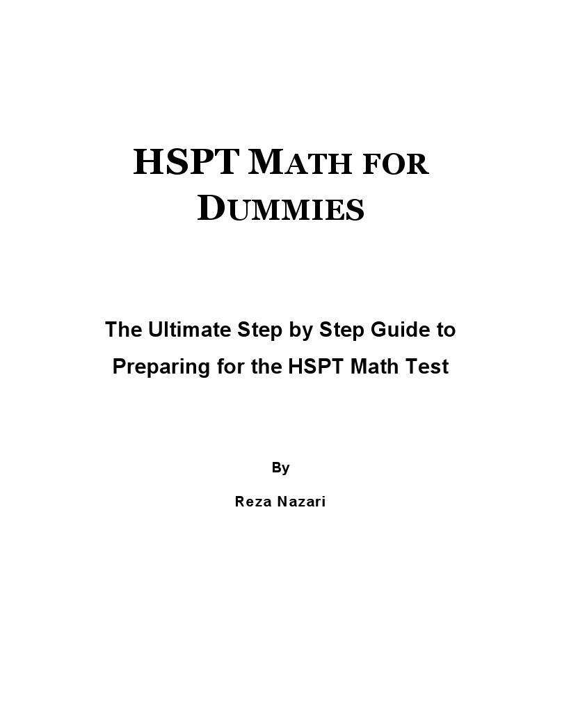 HSPT Math for Beginners 2024: The Ultimate Step by Step Guide to ...