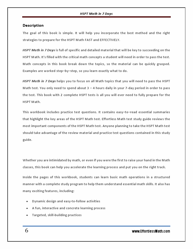 HSPT Math in 7 Days: Step-By-Step Guide to Preparing for the HSPT Math ...