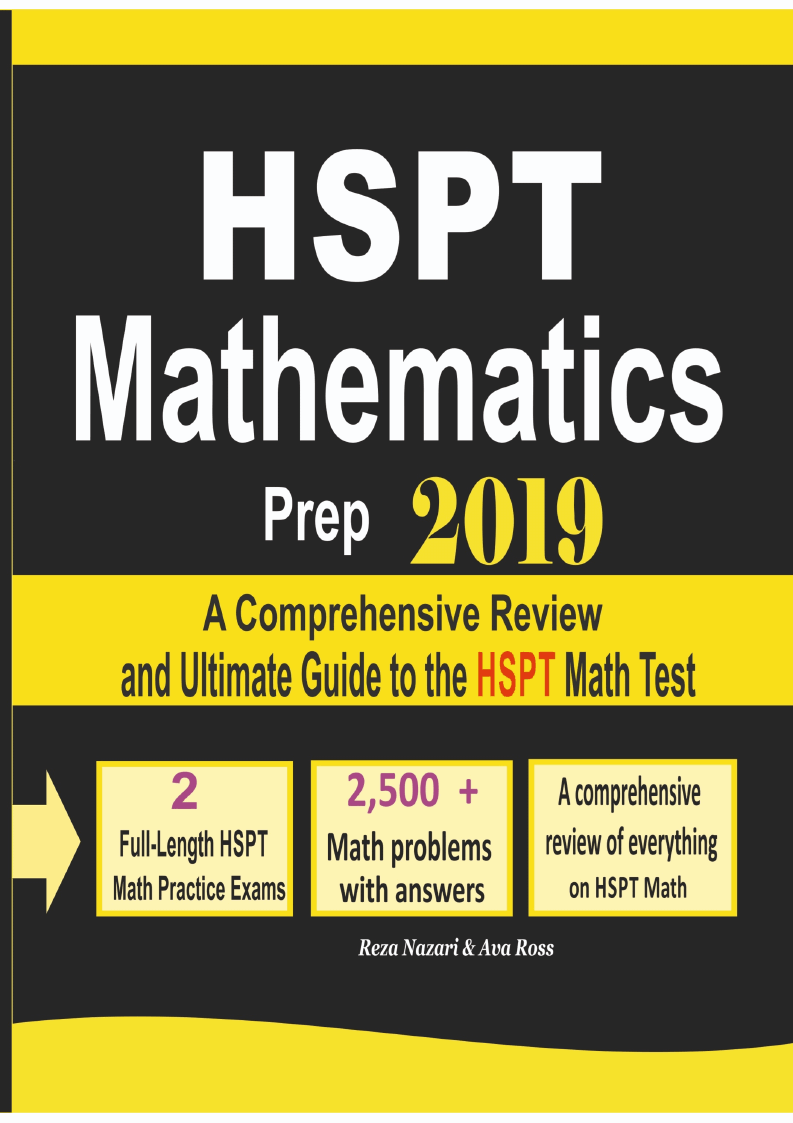 HSPT Mathematics Prep 2019: A Comprehensive Review and Ultimate Guide ...